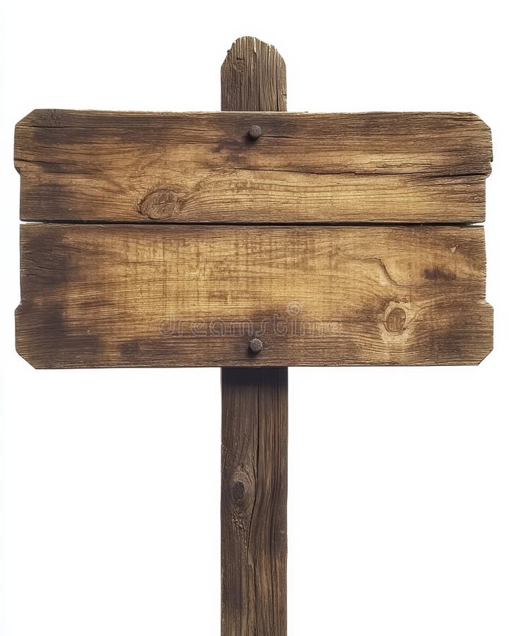 Blank Wooden Board with Clean White Background Stock Illustration ...