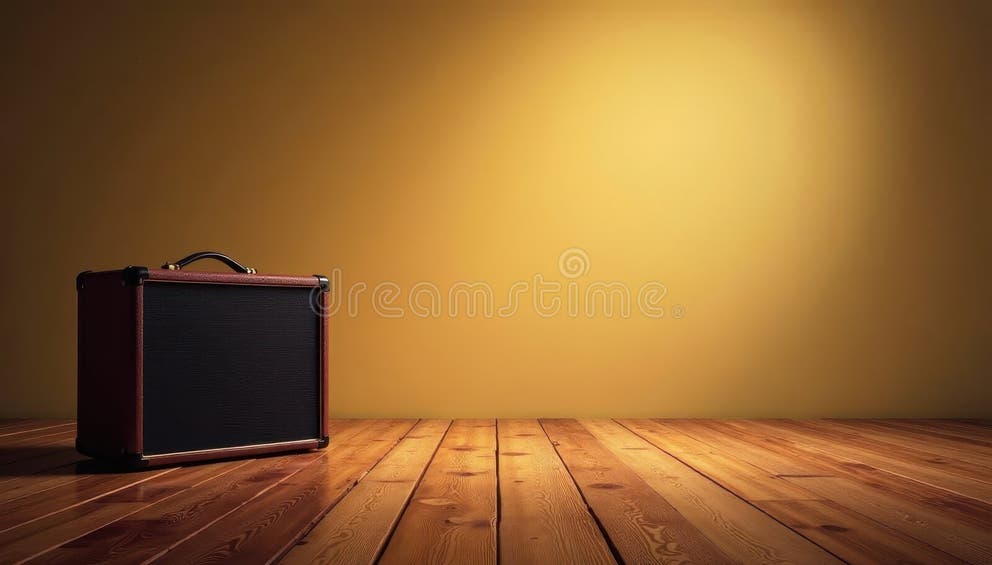 Simple Wooden Stage, Single Guitar Amp, Empty , Amp, Board, Amplifier ...