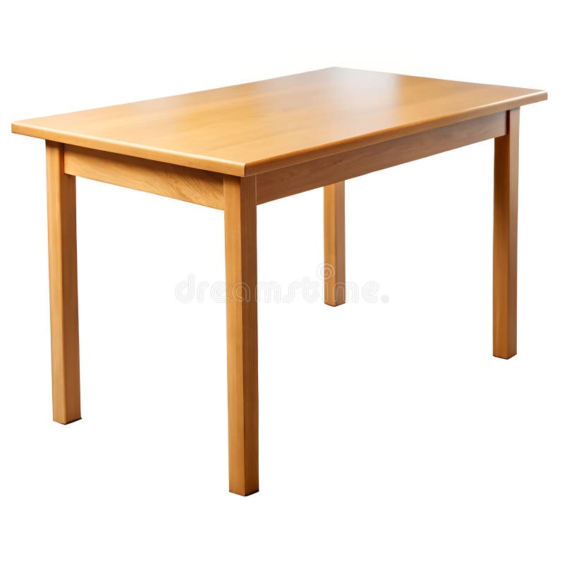 Simple Wooden Table stock illustration. Illustration of clean - 370048443