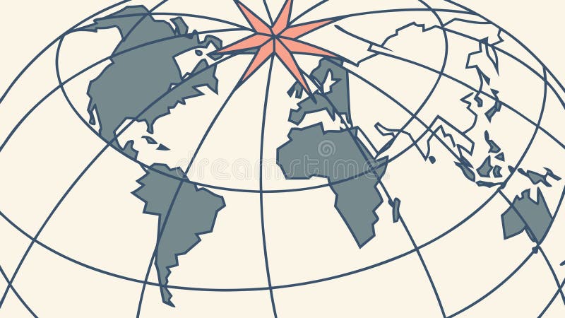 Simple World Globe, International Communication and Unity, Vector ...
