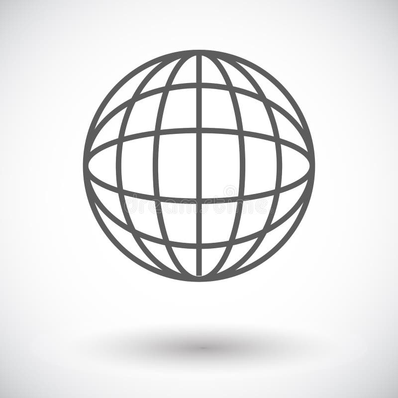 Simple World globe 2 stock vector. Illustration of graphic - 93728547