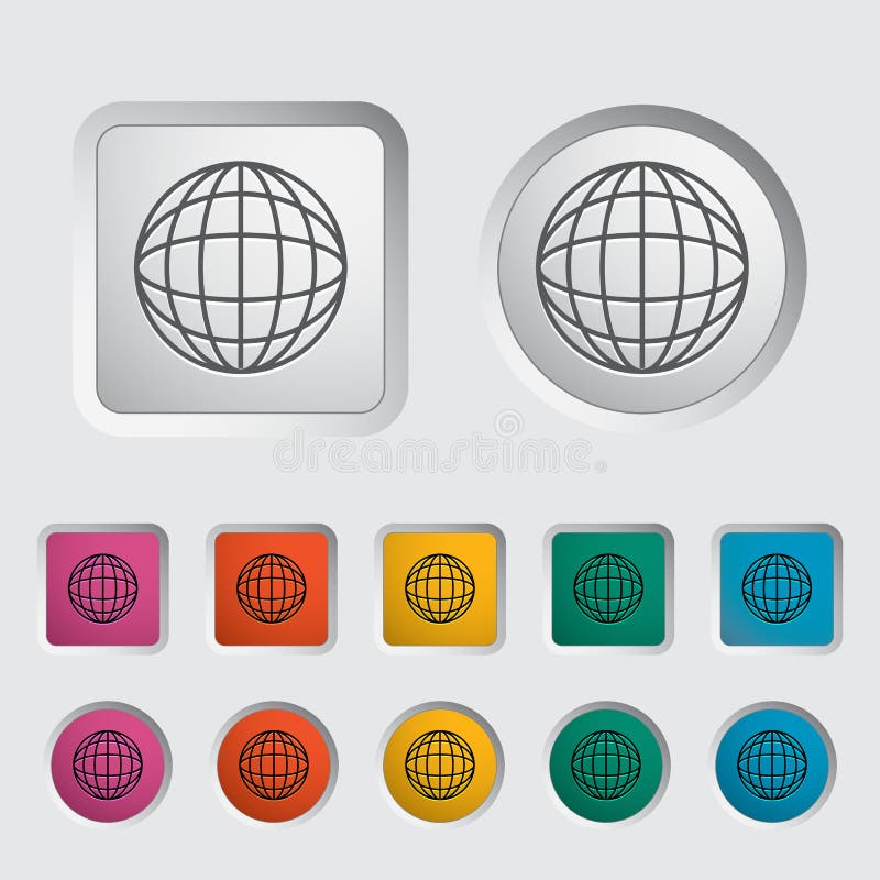 Simple World globe 2 stock vector. Illustration of north - 89755552