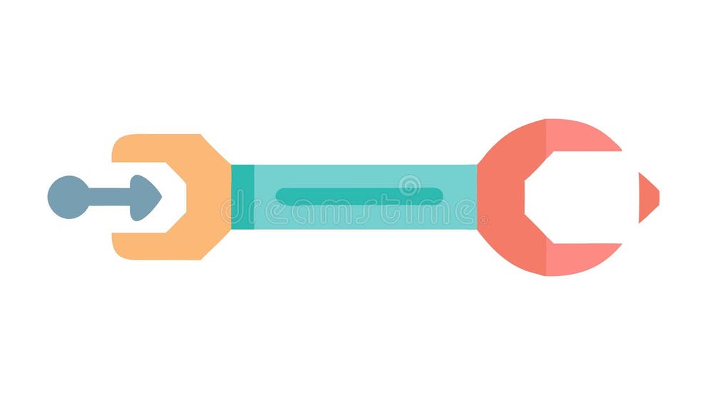 Simple Wrench Tool Mechanical Repair Vector, Vector Design Generative ...