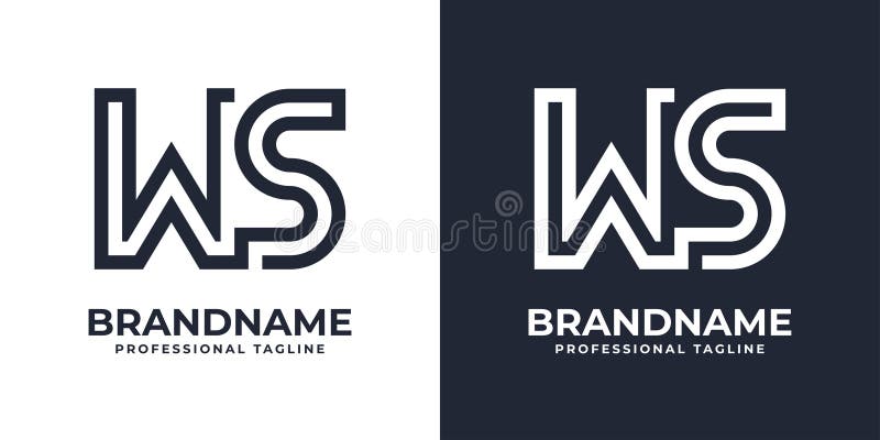 Simple WS Monogram Logo, Suitable for Any Business with WS or SW ...