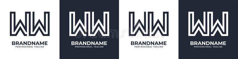 Simple WW Monogram Logo, Suitable for Any Business with WW or W Initial ...