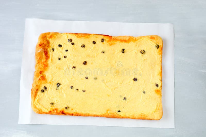 Cheese cake stock image. Image of baking, baked, raisin - 163828901