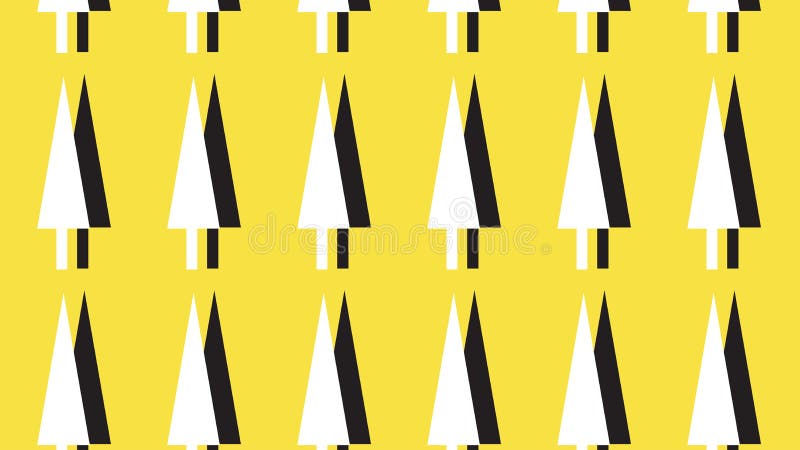 Simple Yellow Arrow Pattern Stock Vector - Illustration of cube, gift ...
