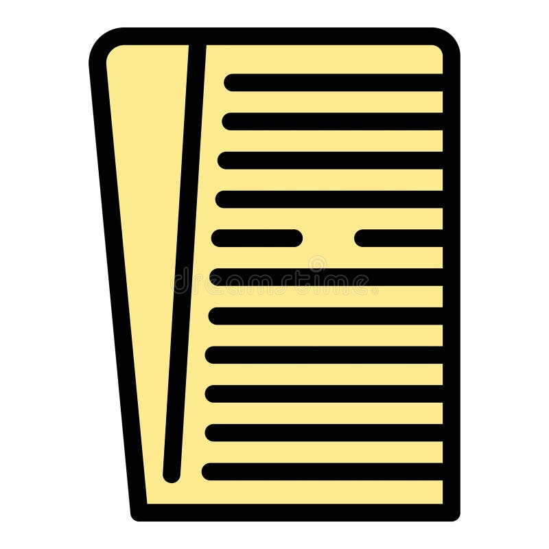 Simple Yellow Notepad is Open and Ready for Writing or Sketching Stock ...