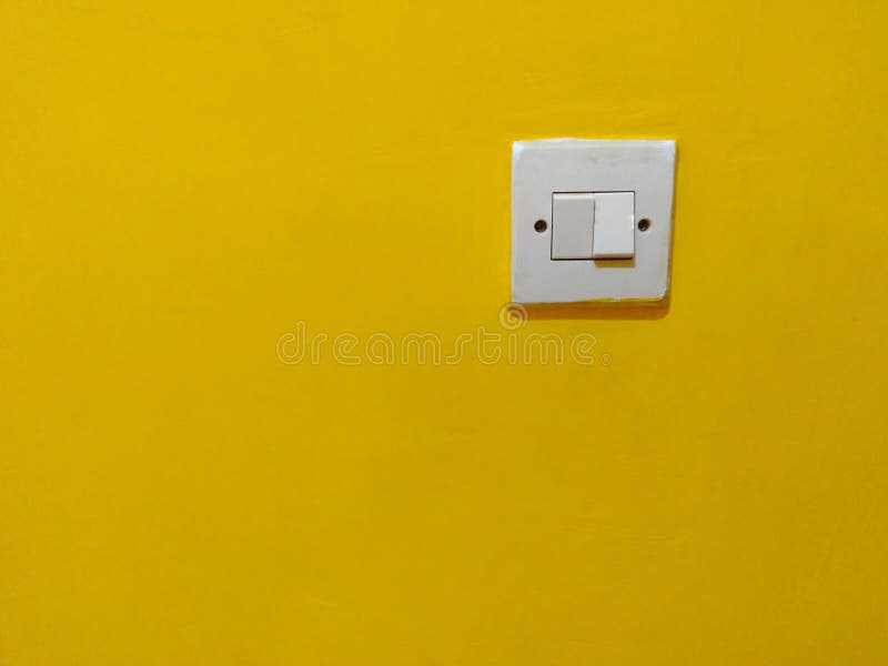 Simple Yellow Switch stock photo. Image of yellow, bright - 234684658