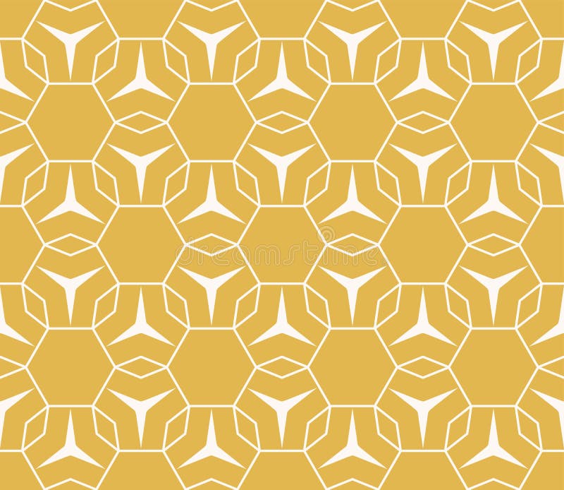 Simple Yellow Vector Geometric Seamless Pattern with Thin Lines ...