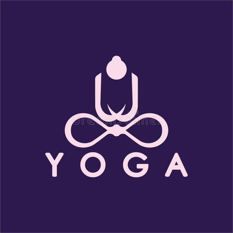 Simple Yoga Logo Icon Vector Design Template Stock Vector ...