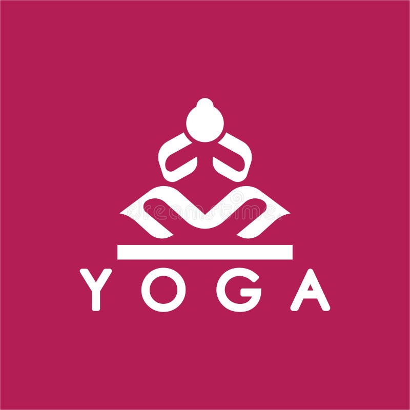 Simple Yoga Logo Icon Vector Design Template Stock Vector ...