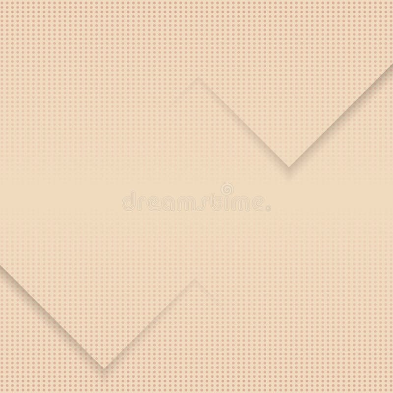 Simple Zigzag Shadow Line with Halftone Background. Stock Illustration ...