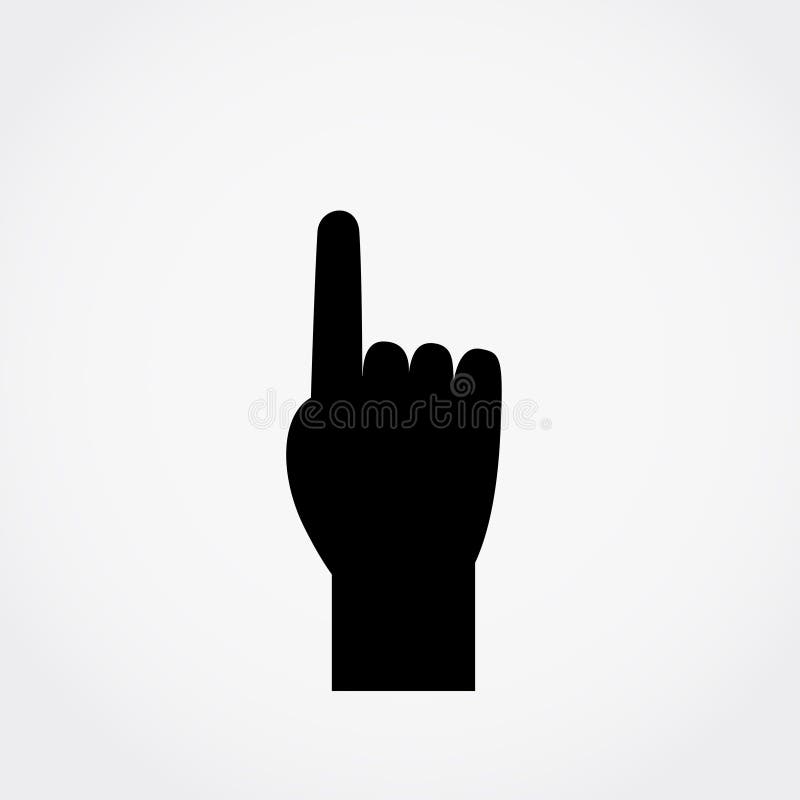 Hand with Pointing Finger. Simple Flat Design. Vector Icon Stock Vector ...