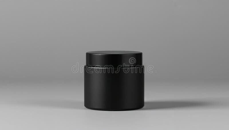 Simplicity in Black. a Study of Form and Shadow on a Gray Plane of Existence. Stock Photo ...
