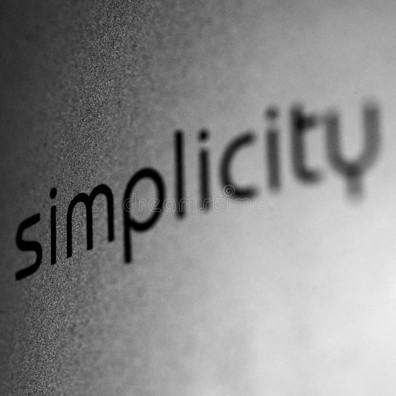 Simplicity stock image. Image of macro, effortless, concept - 81739059