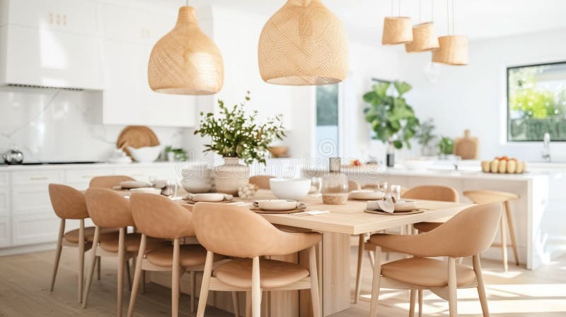Simplicity in Dining Room Design, Uncluttered Table, Neutral Colors ...