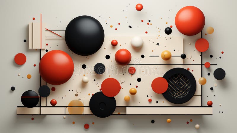 Simplicity and Elegance: Minimalist Geometry Abstract Art Stock ...