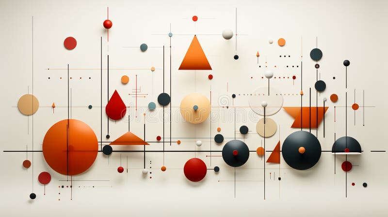 Simplicity and Elegance: Minimalist Geometry Abstract Art Stock ...