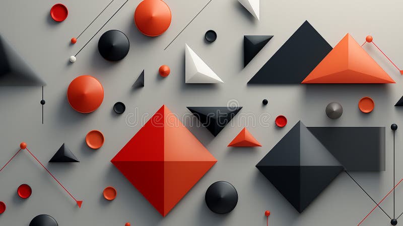 Simplicity and Elegance: Minimalist Geometry Abstract Art Stock ...