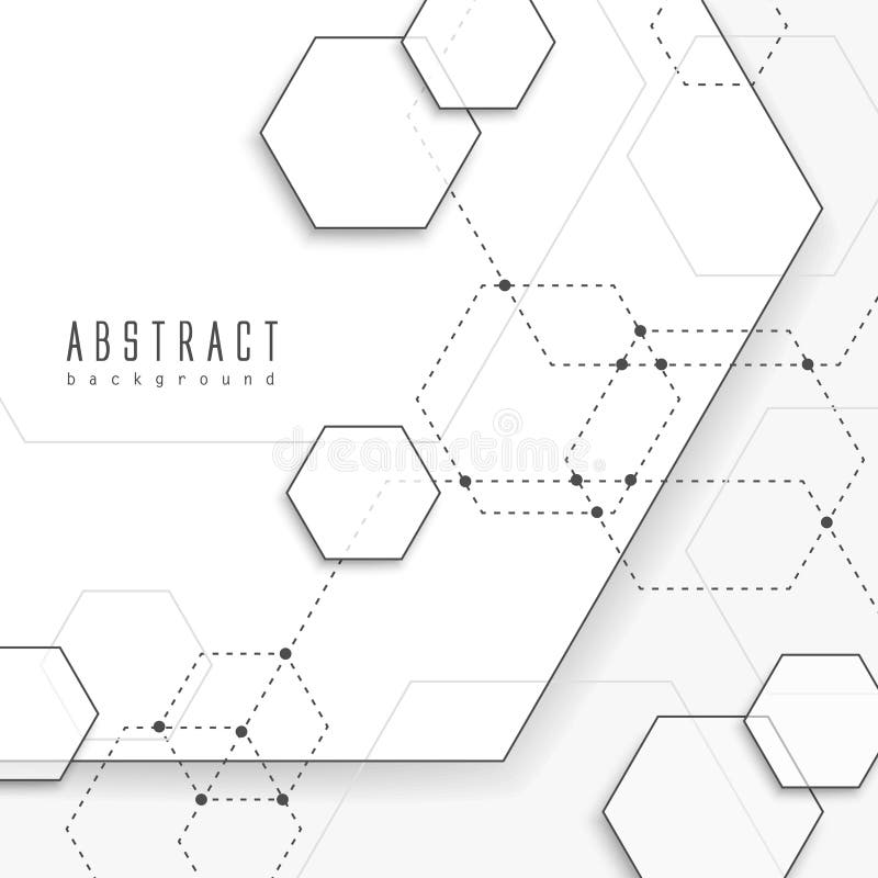 Simplicity Hexagon Element Banners Set Stock Vector - Illustration of ...