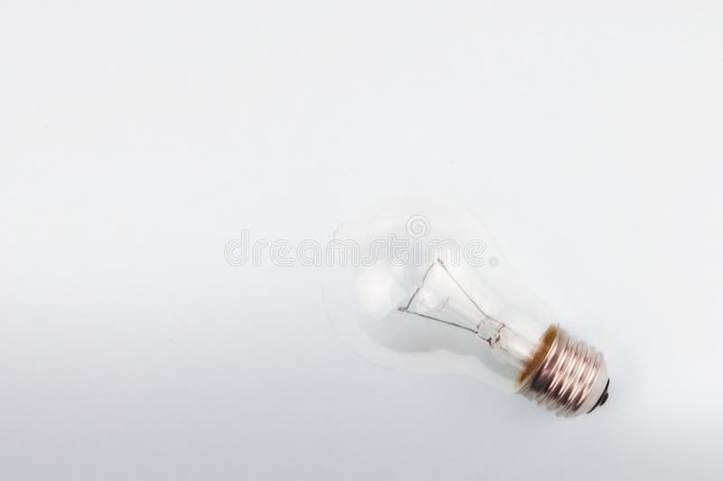 Simplicity Illuminated: a Single Light Bulb Stock Photo - Image of idea ...
