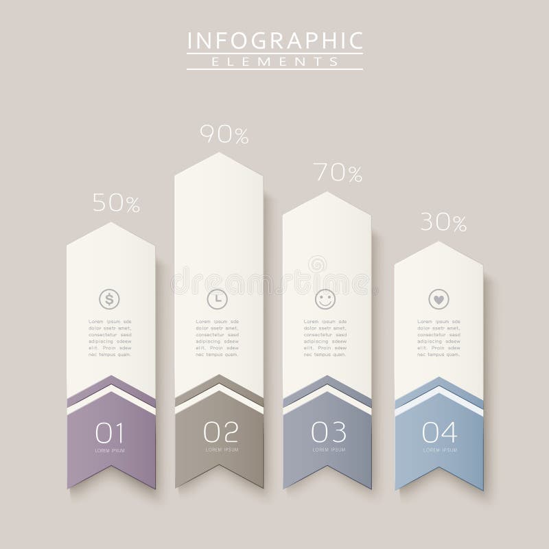 Simplicity Infographic Design Stock Illustration - Illustration of ...