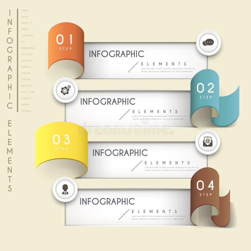 Simplicity Infographic Design Stock Illustration - Illustration of ...