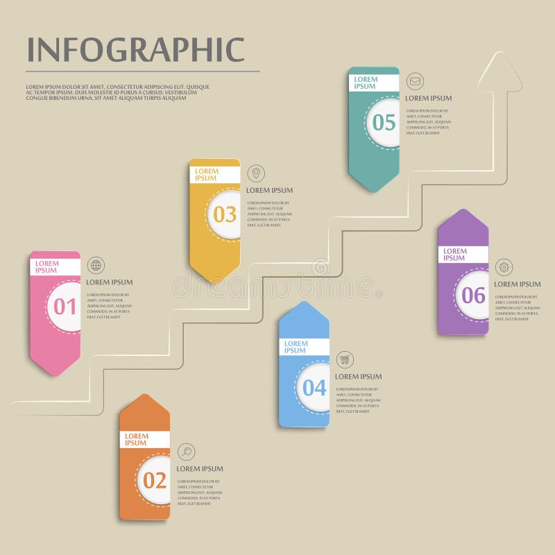 Simplicity Infographic Template Stock Vector - Illustration of ...