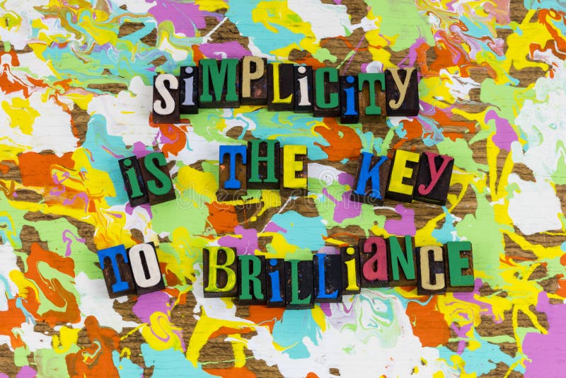 Simple Smart Key Intelligent Brilliant People Stock Photo - Image of ...