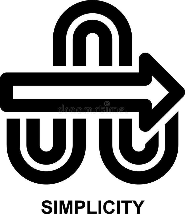 Simplicity, Lean, Process, Short Cut, Effective, Efficient Outline Icon ...