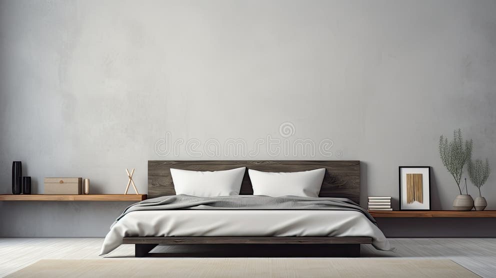 Simplicity Minimal Interior Design Stock Illustration - Illustration of ...