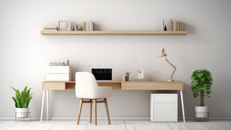 Simplicity Minimal Interior Design Stock Illustration - Illustration of ...