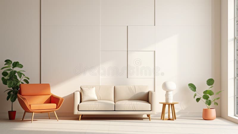 Simplicity Minimal Interior Stock Illustration - Illustration of ...