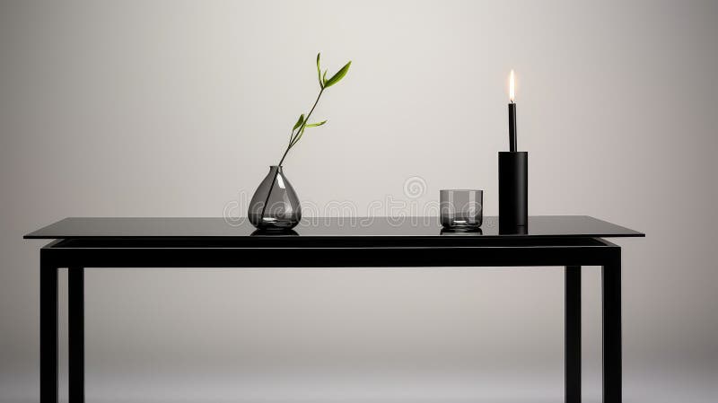 Simplicity minimal table stock illustration. Illustration of ...