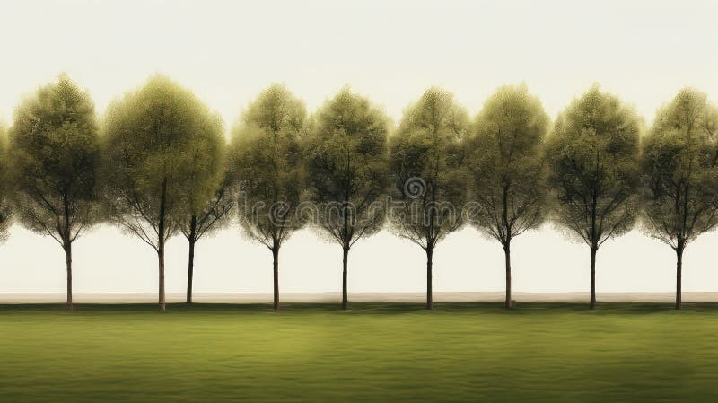 Simplicity minimal trees stock image. Image of atmosphere - 327519221