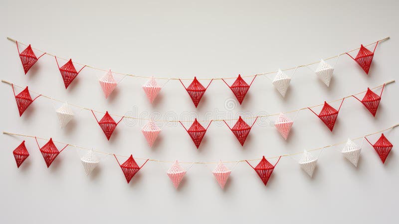 Simplicity Red and White String Stock Illustration - Illustration of ...