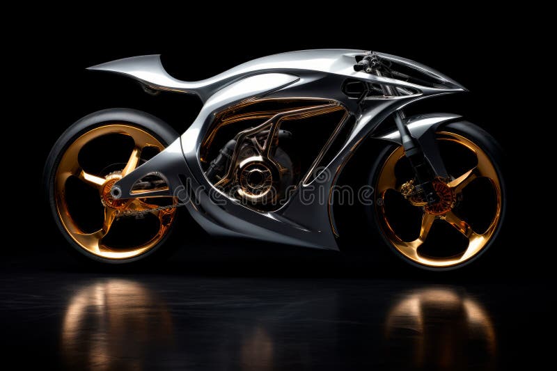 Simplicity Redefined: the Epitome of Technological Bike Design Stock ...