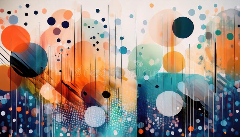 Simplicity with Stained Effect and Transparent Collage Elements Stock ...