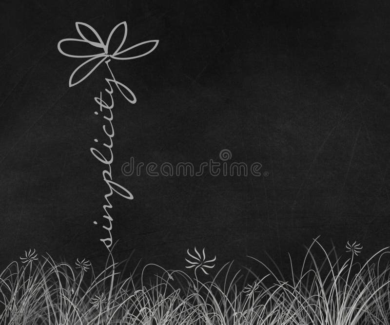 Simplicity Text Daisy Design Stock Illustration - Illustration of ...