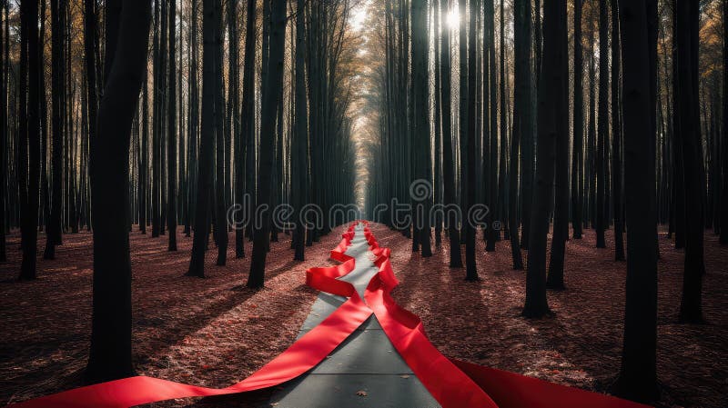 Simplification Cutting Red Tape Stock Photo - Image of empowerment ...