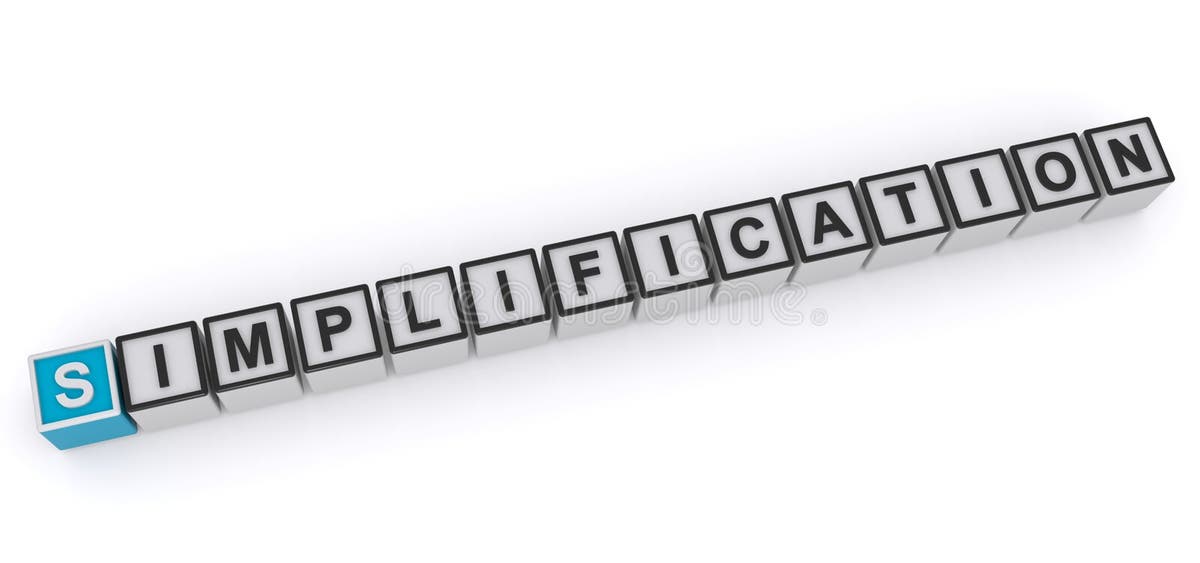 Simplification Word Stock Illustrations – 97 Simplification Word Stock ...