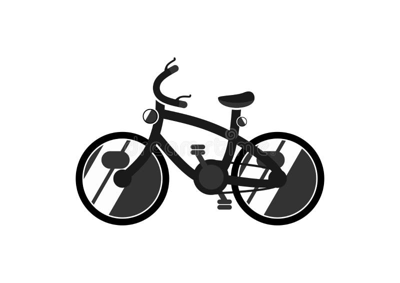 Simplified bicycle. stock vector. Illustration of sport - 125539155