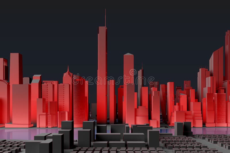 Simplified Map of the City of Montreal Aerial View Stock Illustration ...