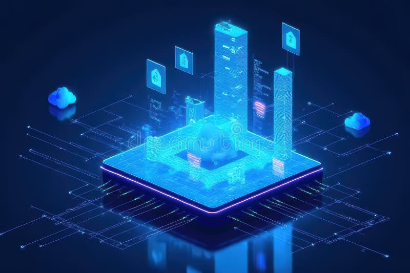 Simplified DevOps Platform Demonstration Stock Illustration ...