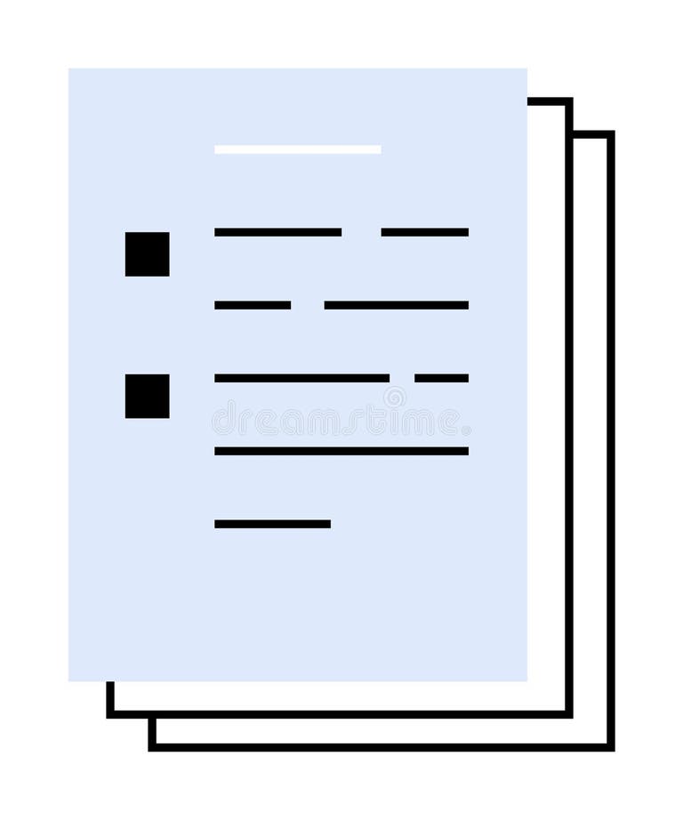Simplified Documents Stock Illustrations – 85 Simplified Documents ...