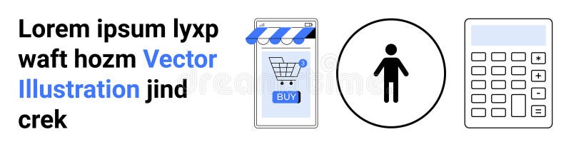 Simplified E-commerce Platform Design Mobile App, User Icon ...