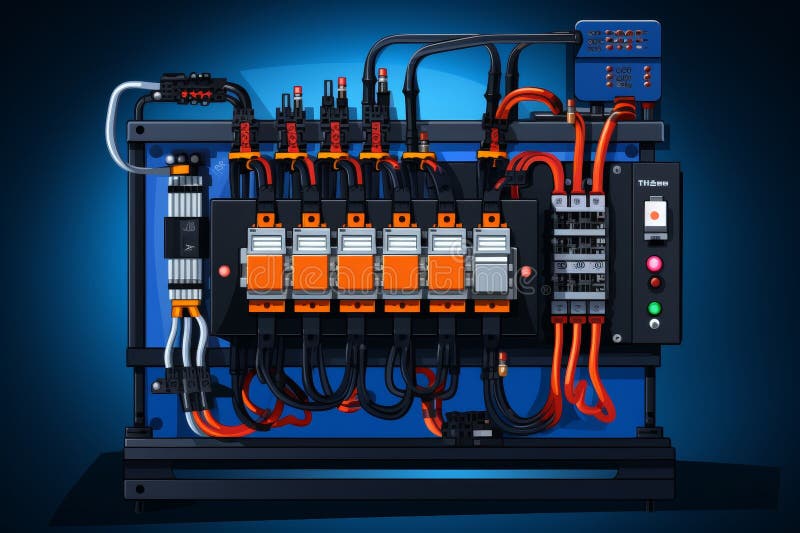 Simplified Electrical Distribution Schematic Main, Transformer, and ...