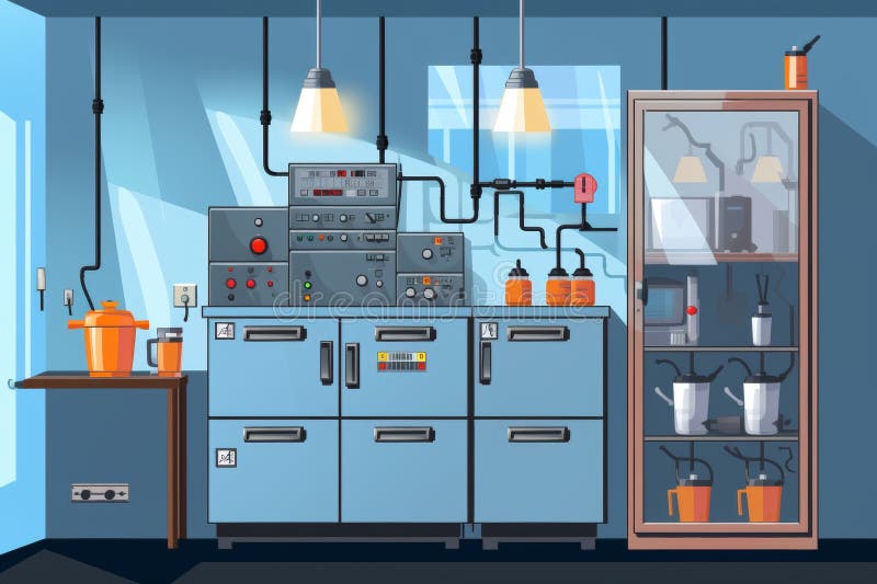 Simplified Electrical Distribution Schematic with Main, Transformer ...