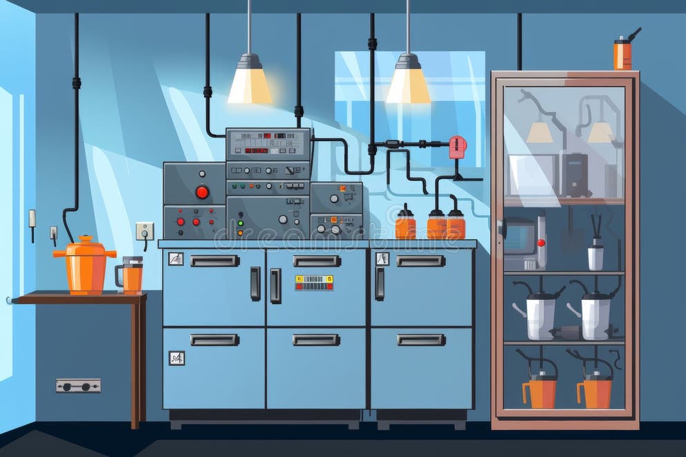 Simplified Electrical Distribution Schematic with Main, Transformer ...